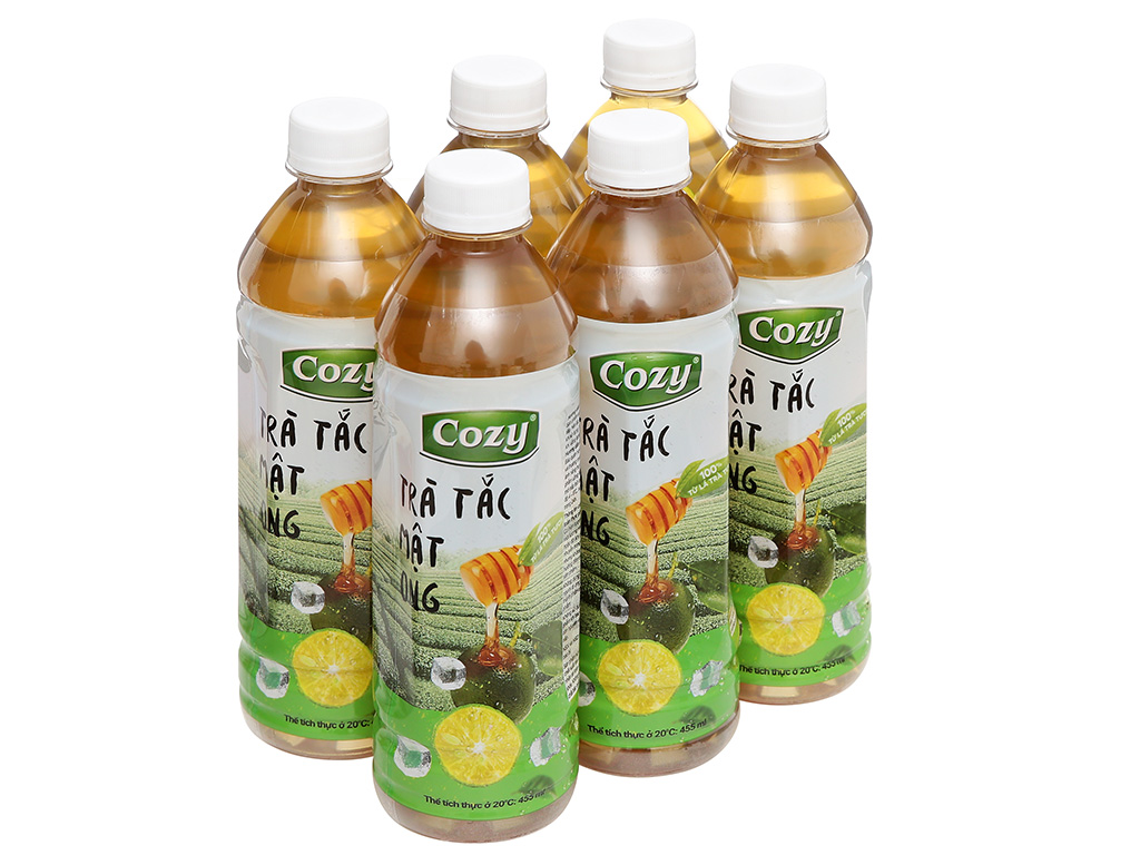 6 chai trà tắc mật ong Cozy 455ml giá tốt tại Bách Hoá Xanh