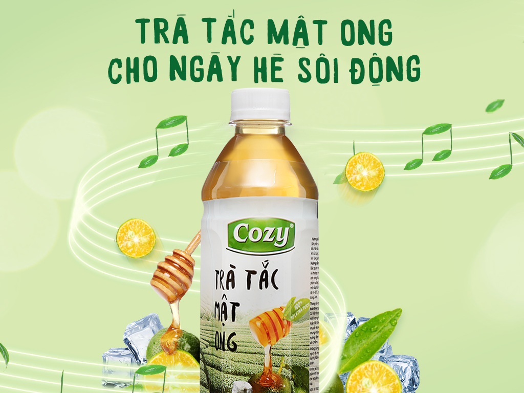 Thùng 24 chai trà tắc mật ong Cozy 455ml tại Bách Hoá Xanh
