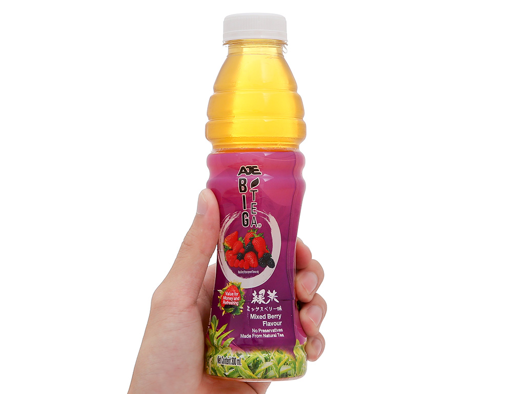 6 chai trà xanh Big Tea vị berry 300ml tại Bách Hoá Xanh