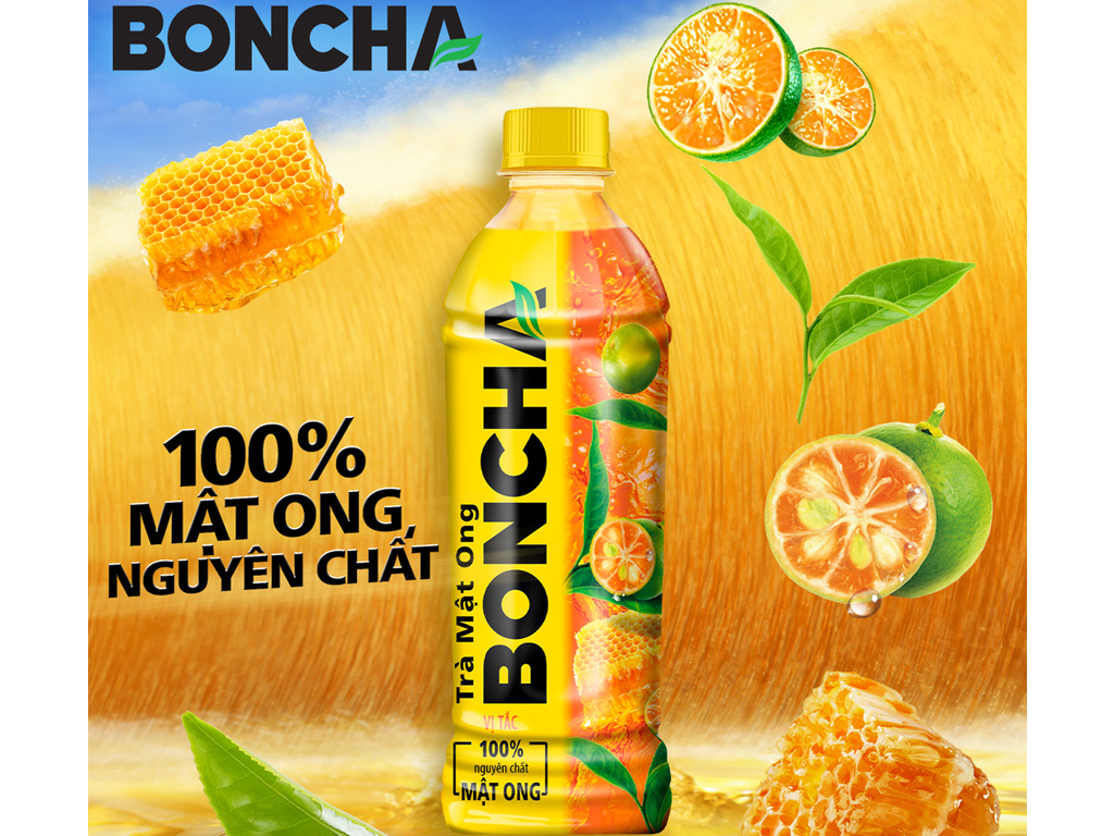 Trà mật ong Boncha vị tắc chai 450ml tại Bách Hoá XANH