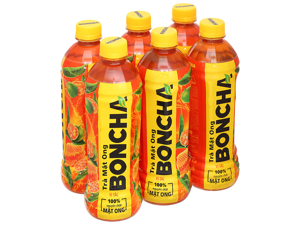 6 chai trà mật ong Boncha vị tắc 450ml tại Bách Hoá XANH