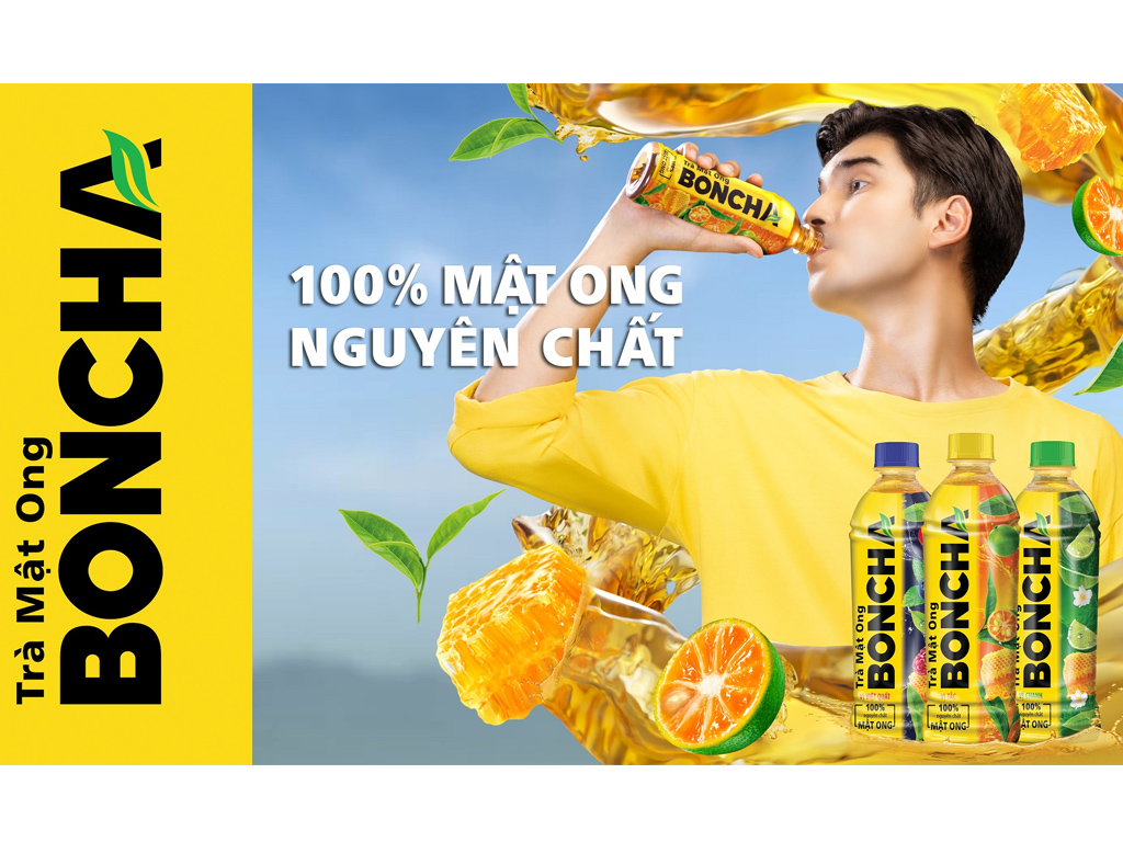 24 chai trà mật ong Boncha việt quất 450ml tại Bách Hoá XANH