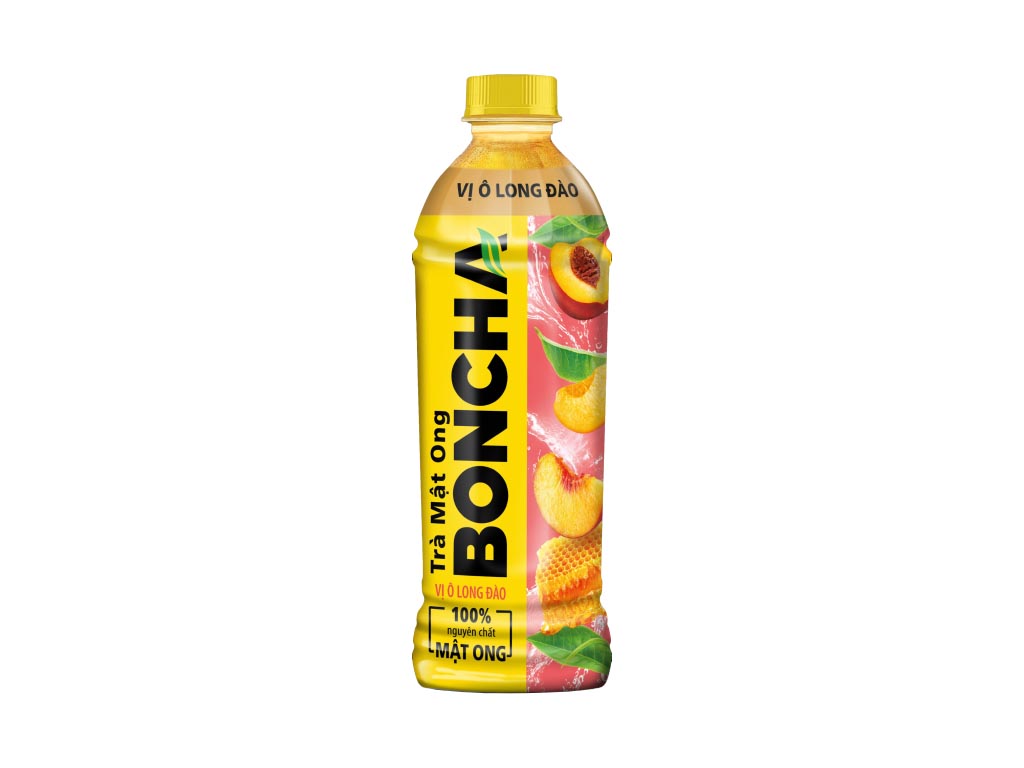 Trà mật ong Boncha vị ô long đào chai 450ml | Bách Hoá Xanh