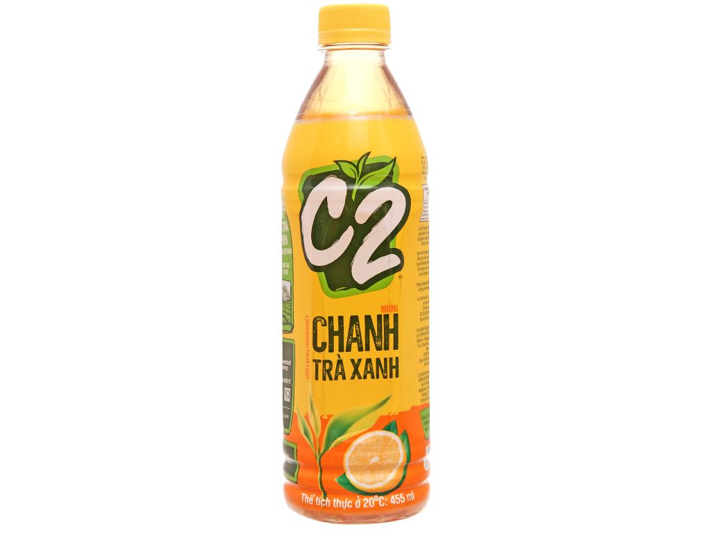 24 chai trà C2 hương chanh 455ml giá tốt tại Bách hoá XANH