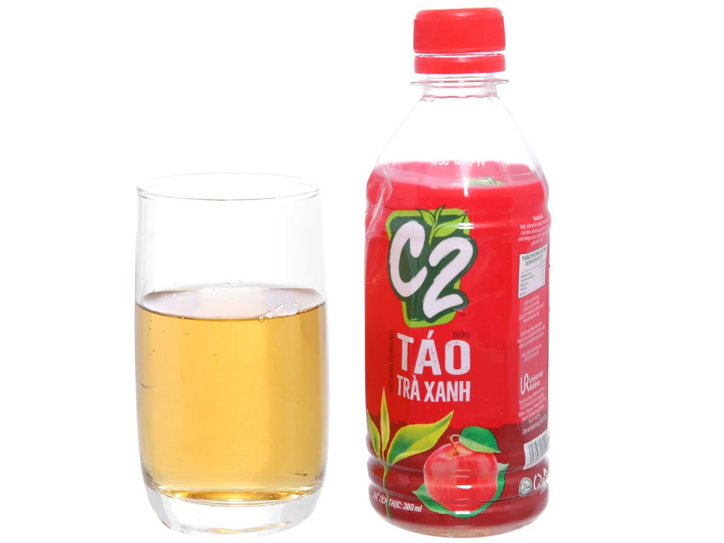 Thùng 24 chai trà C2 vị táo 360ml giá tốt tại Bách hoá XANH
