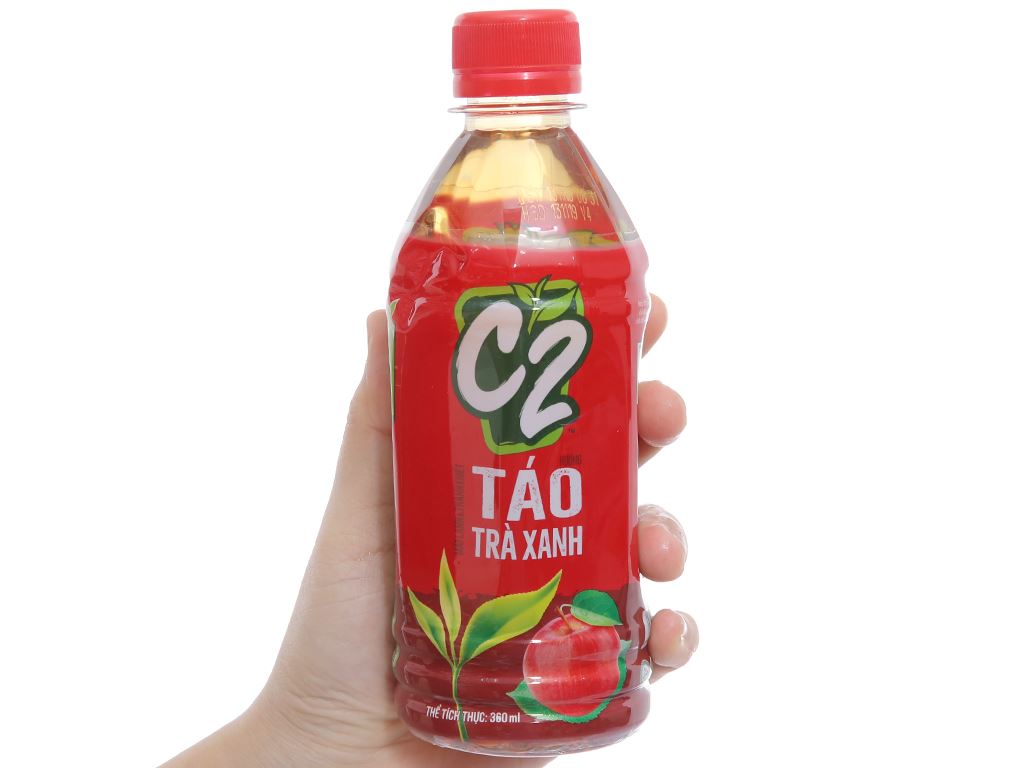 Trà xanh C2 vị táo chai 360ml giá tốt tại Bách hoá XANH
