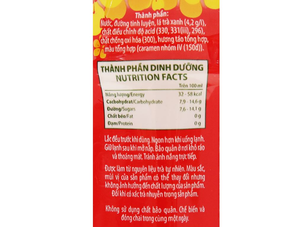 Trà xanh C2 vị táo chai 360ml giá tốt tại Bách hoá XANH