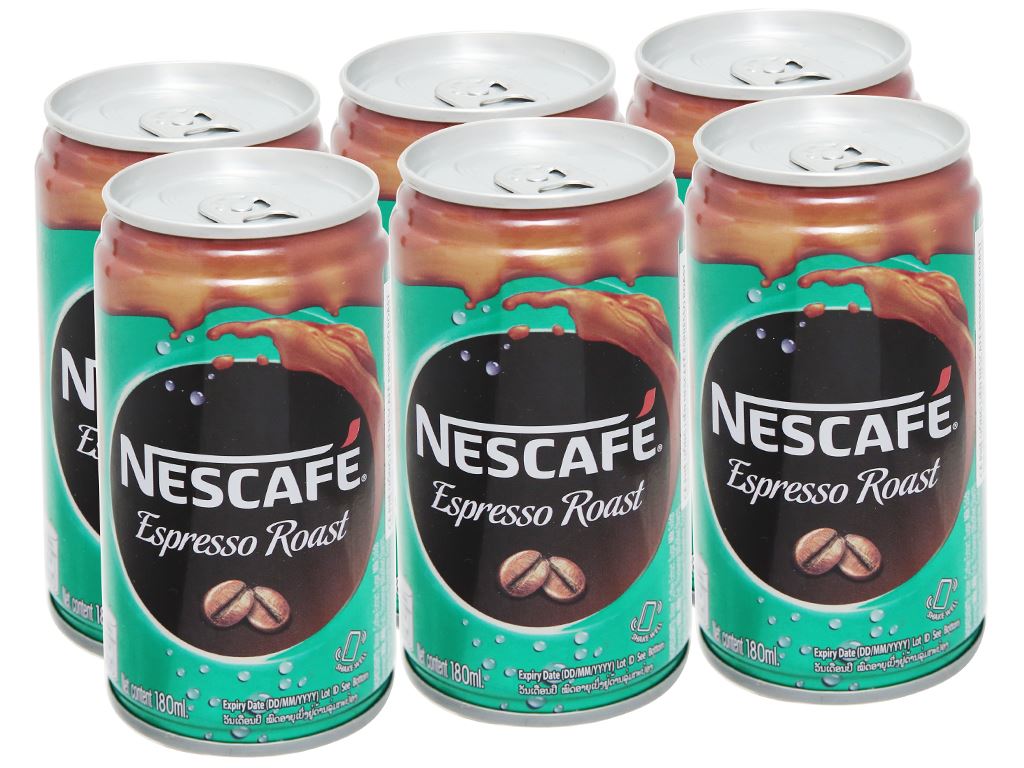 6 lon cà phê sữa NesCafé 180ml giá tốt tại Bách hoá XANH