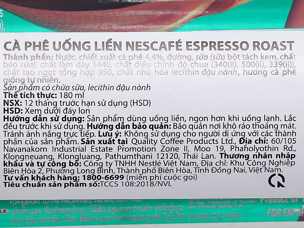 6 lon cà phê sữa NesCafé 180ml giá tốt tại Bách hoá XANH