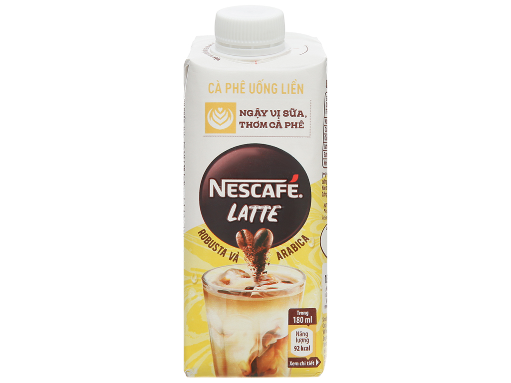 Cafe Latte Robusta, Arabica NesCafé 180ml tại Bách Hoá Xanh