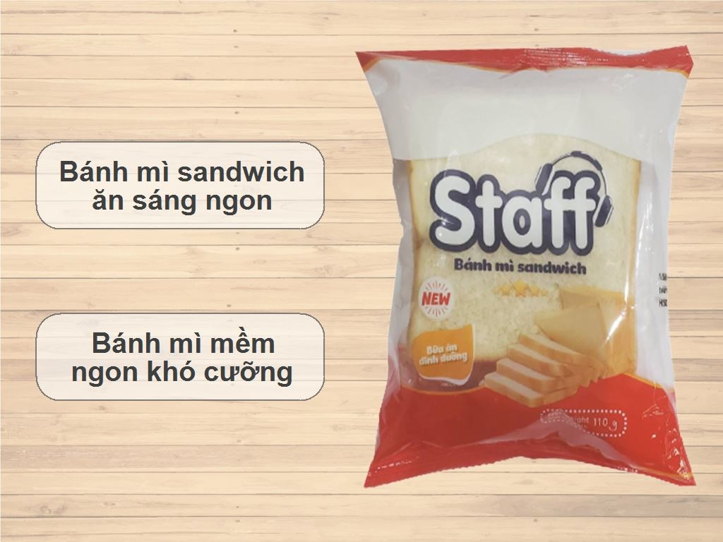 Bánh sandwich Staff gói 110g chính hãng tại Bách hoá XANH