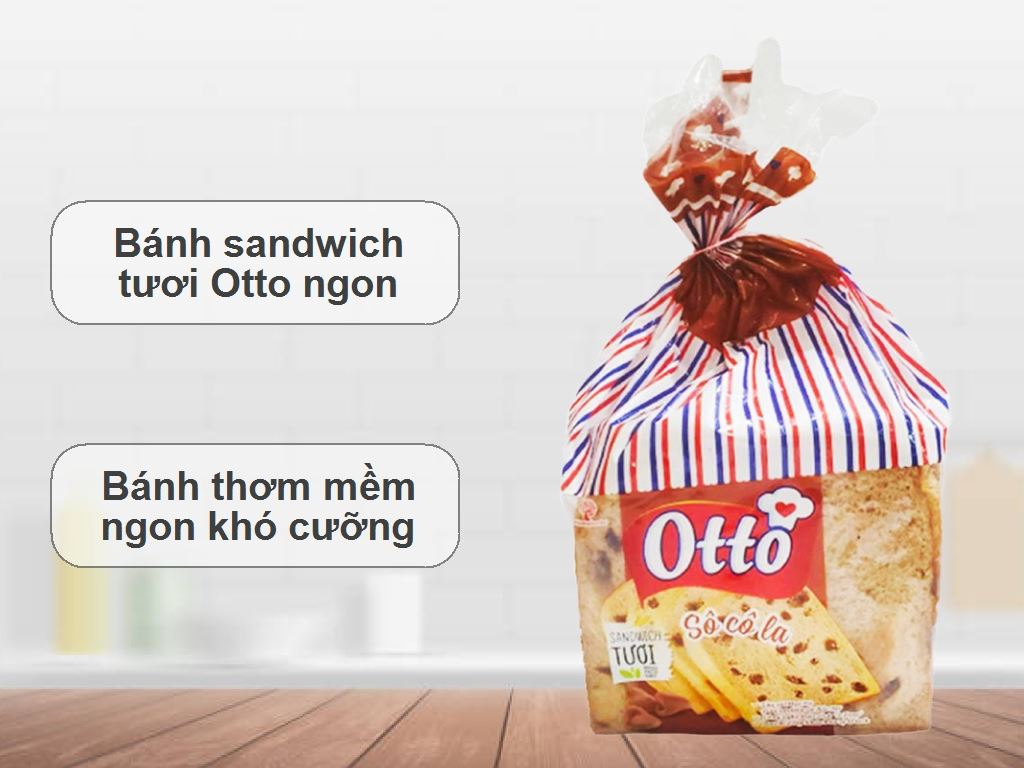 Bánh sandwich tươi socola Otto túi 220g tại Bách hoá XANH