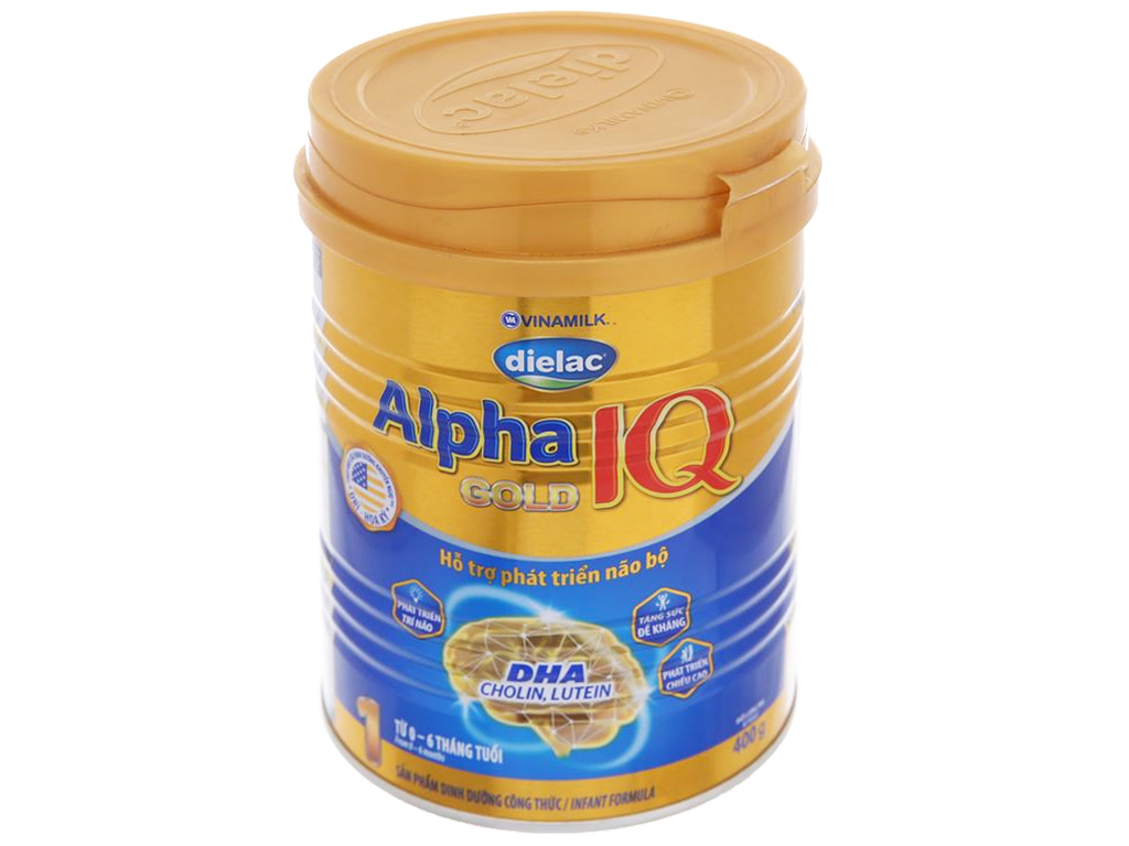 Sữa bột Dielac Alpha Gold IQ 1 400g tại Bách hoá XANH