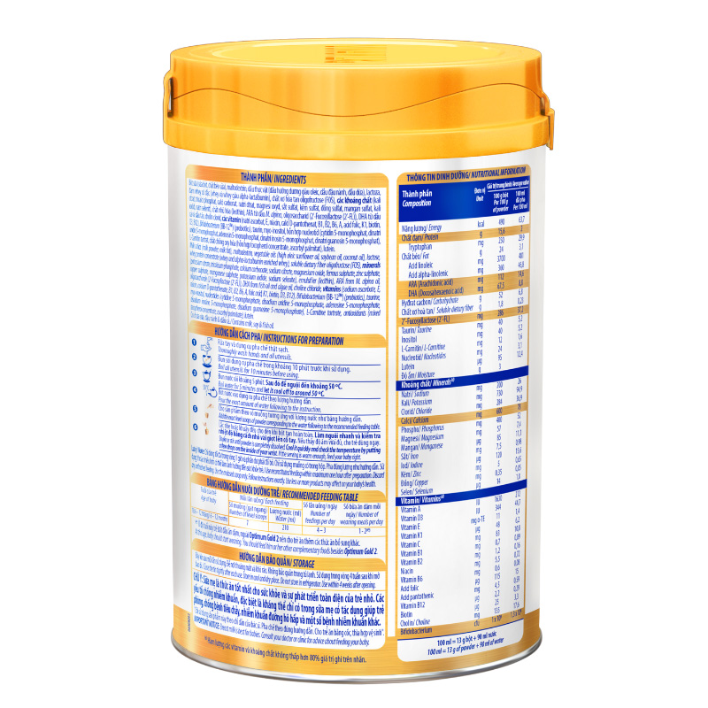 Sữa bột Optimum Gold 2 lon 800g (6 - 12 tháng) | AVAKids.com