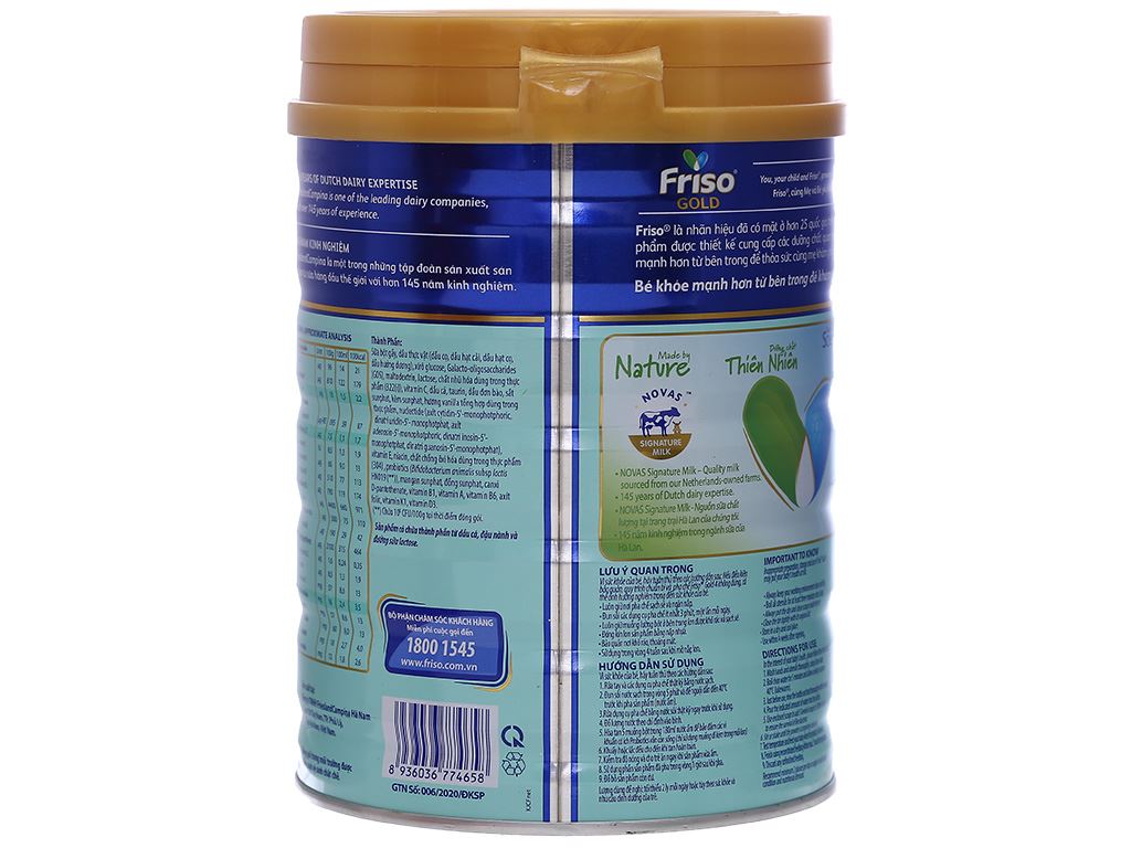 Sữa bột Frisolac Gold 4 lon 850g giá tốt tại Bách hoá XANH