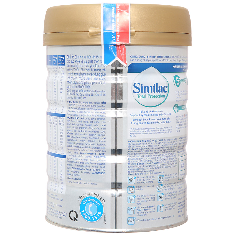 Sữa bột Similac Total Protection 2 900g (6 - 12 tháng) chính hãng ...