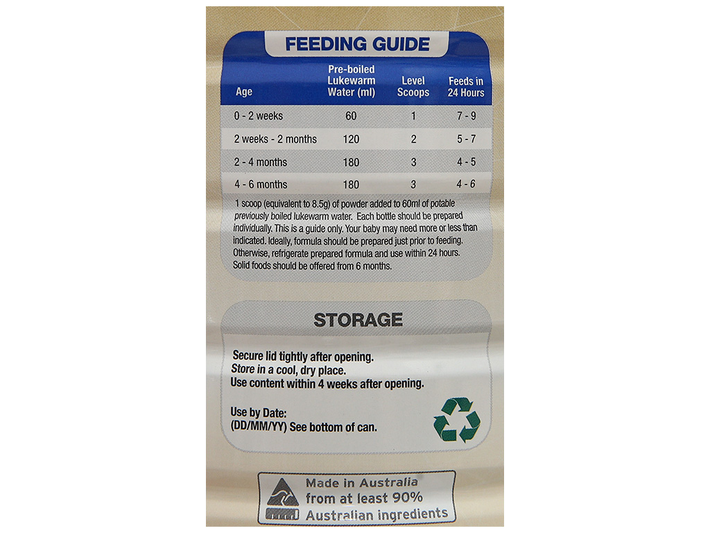 Sữa bột Optigold Premium Infant Formula 1 900g Bách hóa XANH