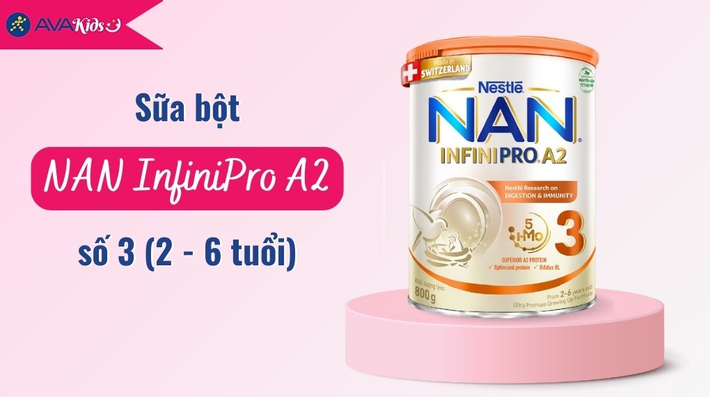 Sữa NAN INFINIPRO A2 800g số 3 (2-6 tuổi) GIÁ TỐT - AVAKids.com
