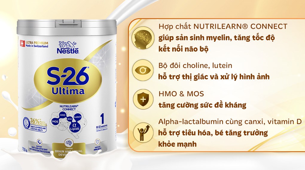 Sữa Nestlé S-26 Ultima số 1 750g (0 -12 tháng) GIÁ TỐT - AVAKids.com