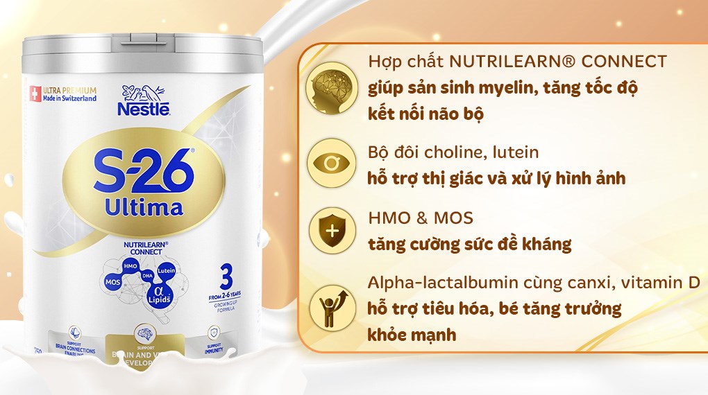 Sữa bột Nestlé S-26 Ultima số 3 750g (2 - 6 tuổi) chính hãng - AVAKids.com