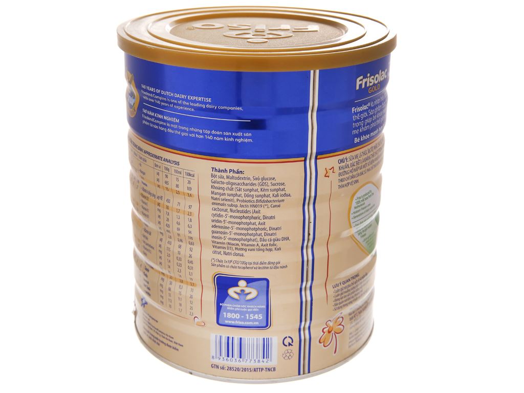 Sữa bột Frisolac Gold 3 lon 1.5kg giá tốt tại Bách hoá XANH