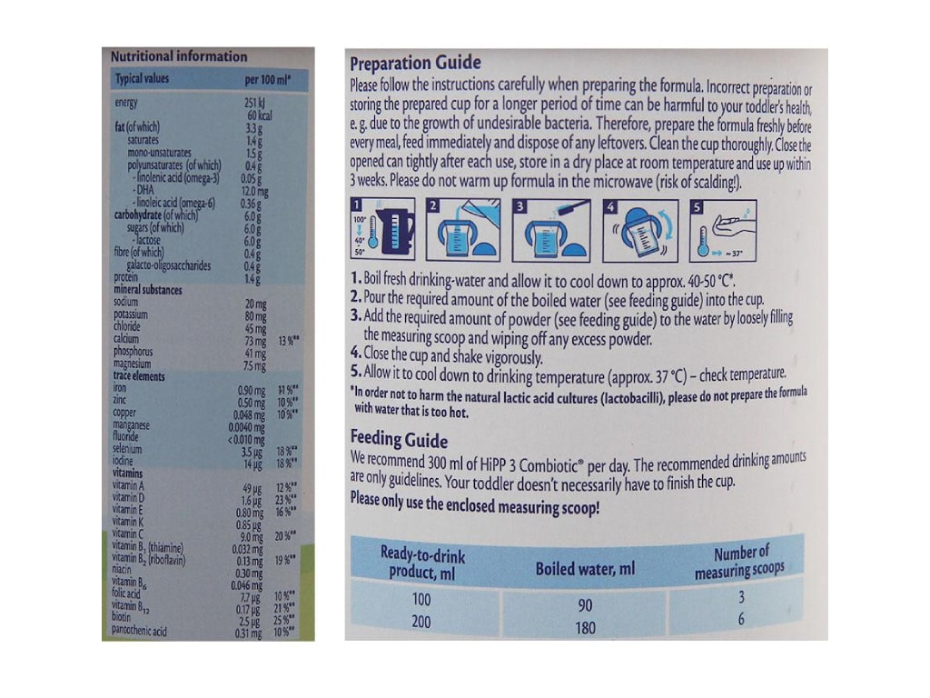 Sữa bột HiPP 3 Combiotic Organic lon 350g tại Bách hoá XANH