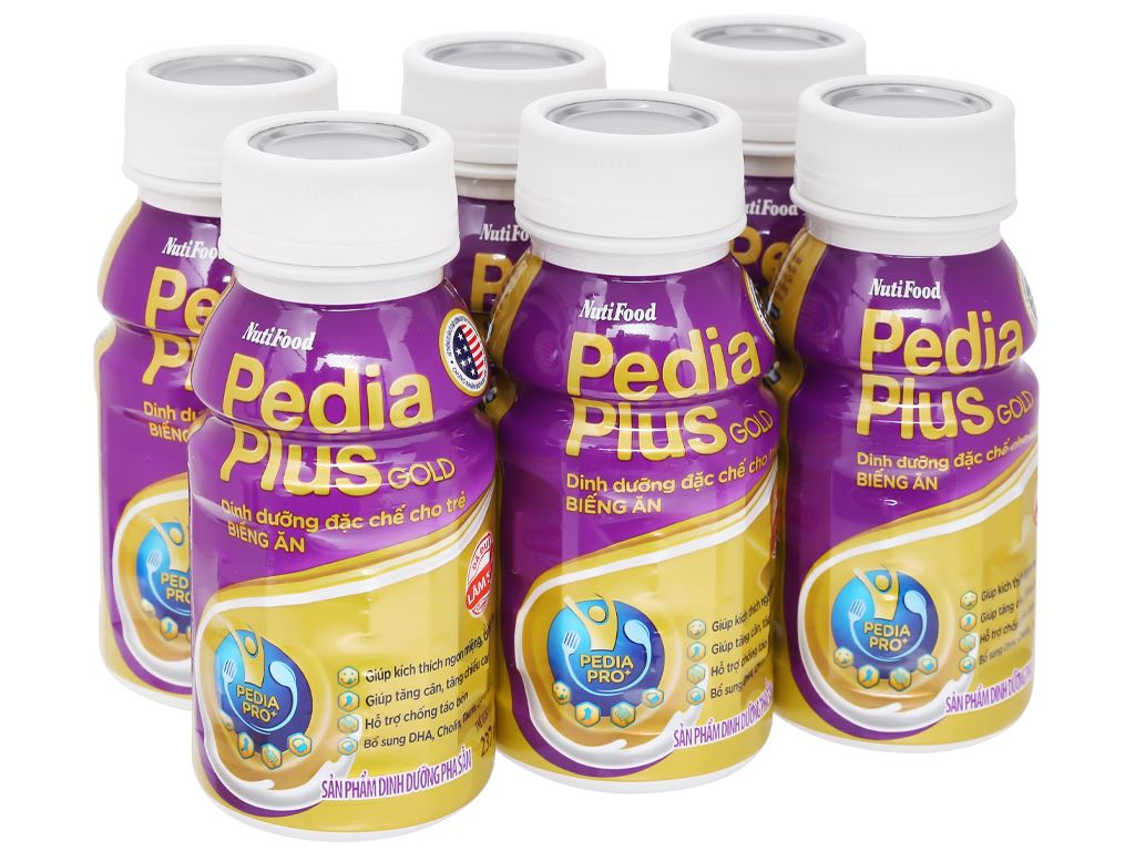 6 chai sữa Nuti Pedia Plus 237ml giá tốt tại Bách hoá XANH