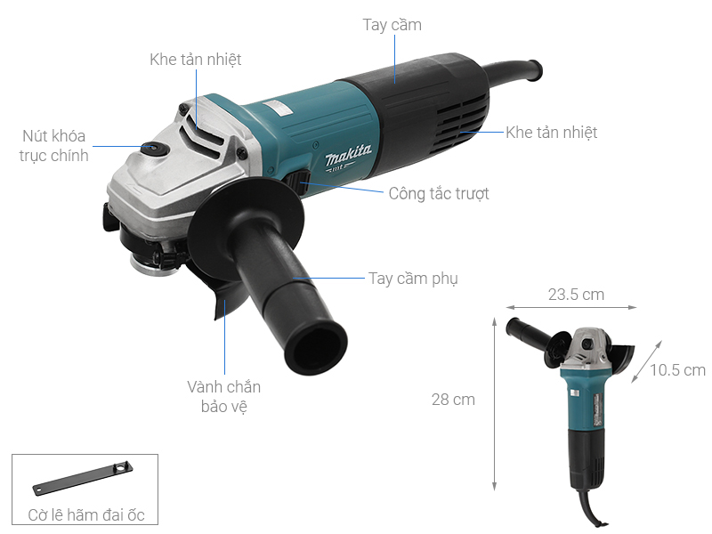 Máy Mài Góc Makita M9509B - Chính hãng | Điện máy XANH