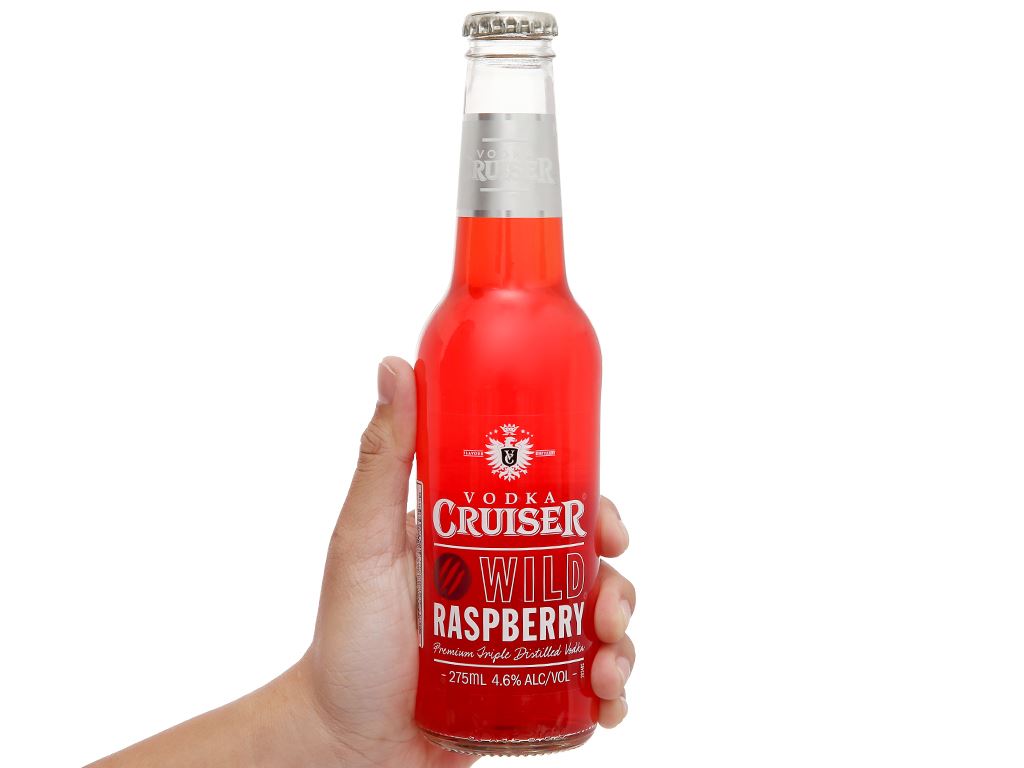 Rượu Vodka Cruiser Wild Raspberry chai 275ml Bách hóa XANH