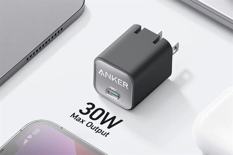 Adapter Sạc Type C PD GaN 30W Anker Nano 3 A2147