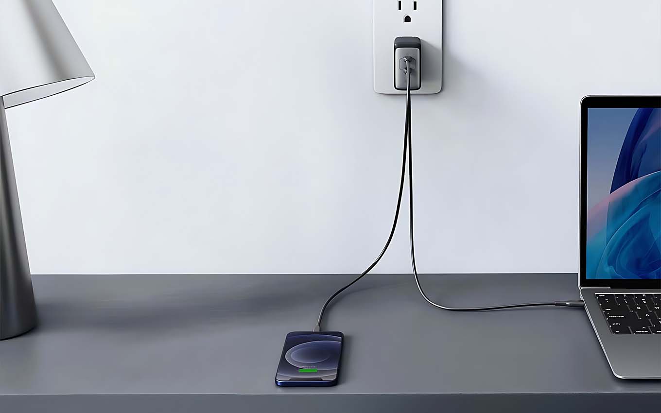 Adapter Sạc 2 cổng Type C PD PPS GaN II 65W Anker PowerPort III A2666