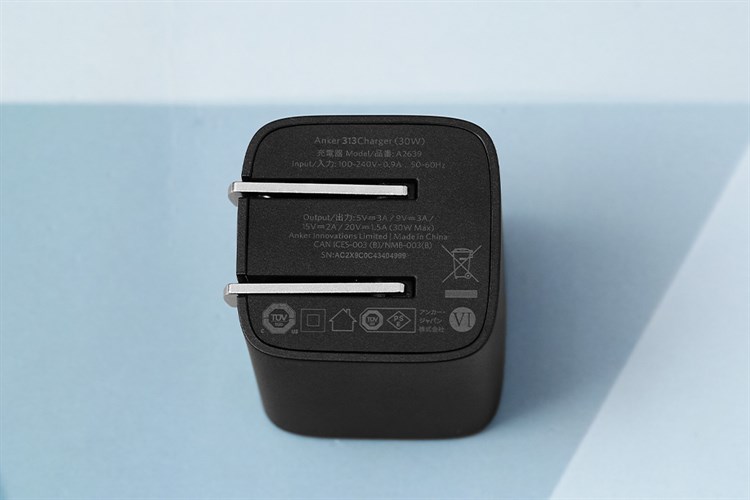 Adapter Sạc Type C PD PIQ 3.0 GaN II 30W Anker 313 A2639
