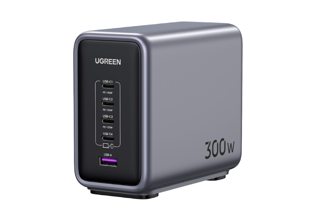 Bộ Adapter Sạc 5 cổng Type C PD QC 3.0 GaN 300W kèm Cáp Type C - Type C ...