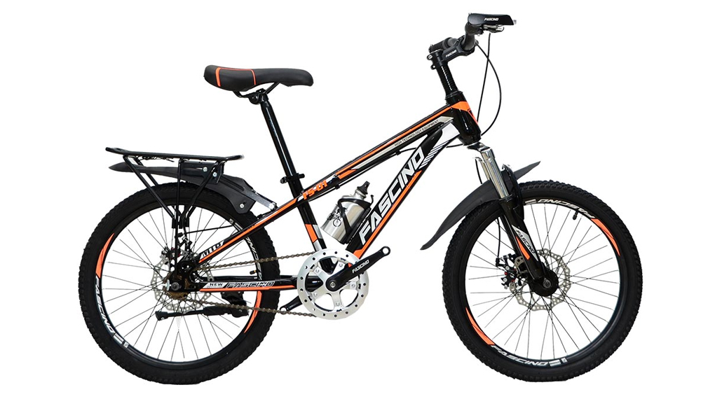 Xe đạp địa hình MTB Fascino FS-01 20 inch Đen cam - Xe đạp thông dụng ...