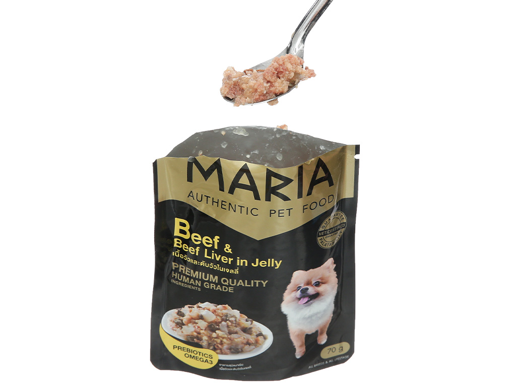 12 gói pate cho chó MARIA xương ống gan bò 70g Bách Hoá XANH