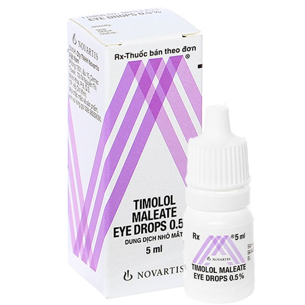 Dung dịch nhỏ mắt Timolol Maleate Eye Drops 0.5% trị bệnh glôcôm lọ 5ml ...