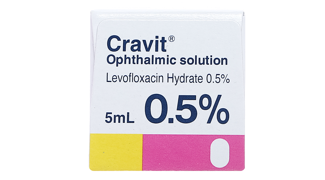 Thuốc nhỏ mắt Cravit 0.5% chai 5ml-Nhà thuốc An Khang
