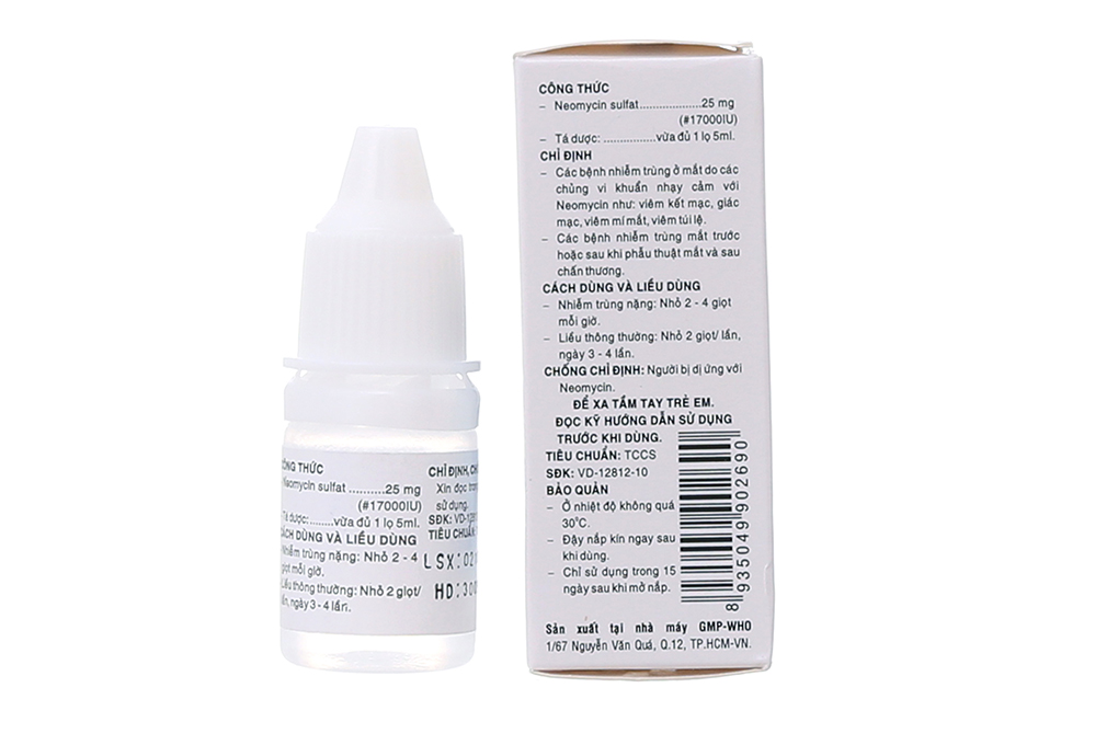 Thuốc nhỏ mắt Neocin chai 5ml-Nhà thuốc An Khang