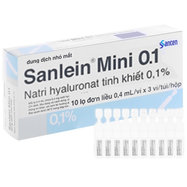 Thuốc nhỏ mắt Sanlein 0.3% chai 5ml-Nhà thuốc An Khang