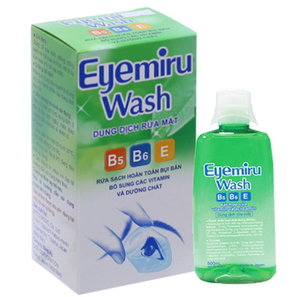 Dung dịch rửa mắt Eyemiru Wash chai 500ml - 02/2025 | nhathuocankhang.com