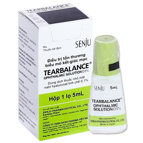 Thuốc nhỏ mắt Hyaluron Eye Drops 0.1% trị tổn thương giác mạc và kết ...