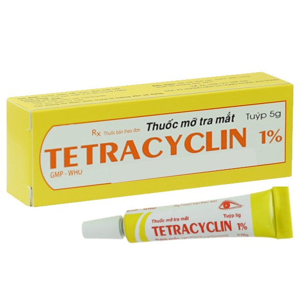 Thuốc mỡ tra mắt Tetracyclin 1% trị nhiễm khuẩn mắt tuýp 5g - 02/2025 ...