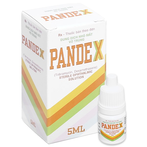Dung dịch nhỏ mắt Pandex trị viêm kết mạc, viêm giác mạc lọ 5ml - 02/ ...