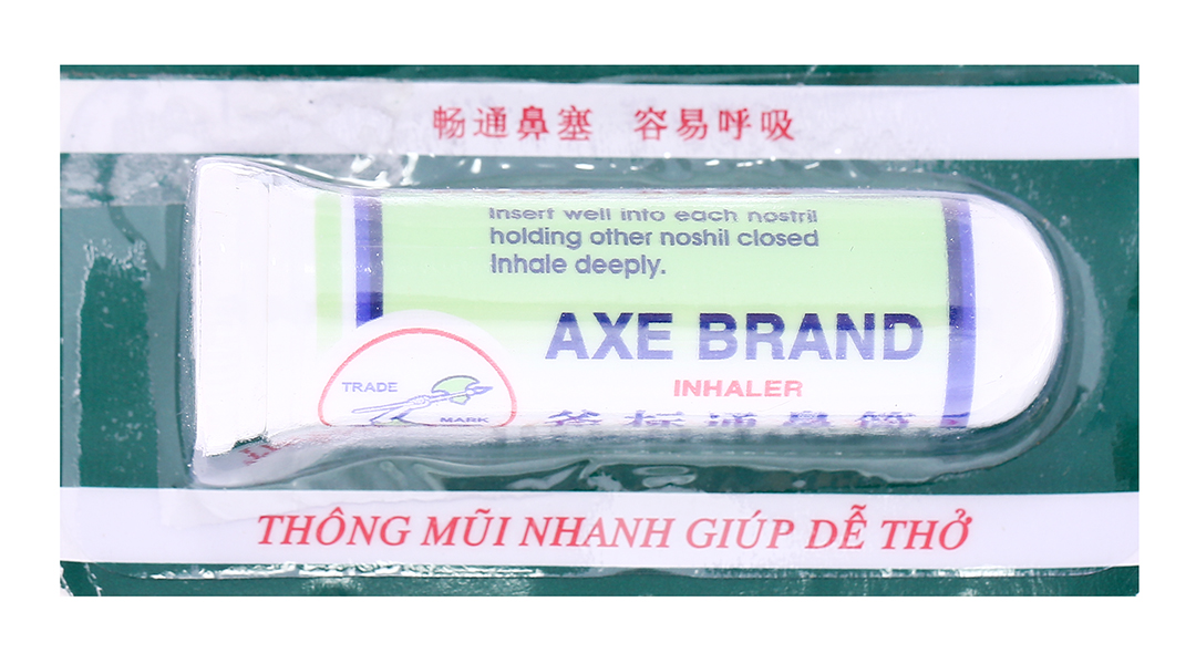 Ống hít Axe Brand Inhaler giảm nghẹt mũi, thông mũi vỉ 6 ống - 08/2024 ...