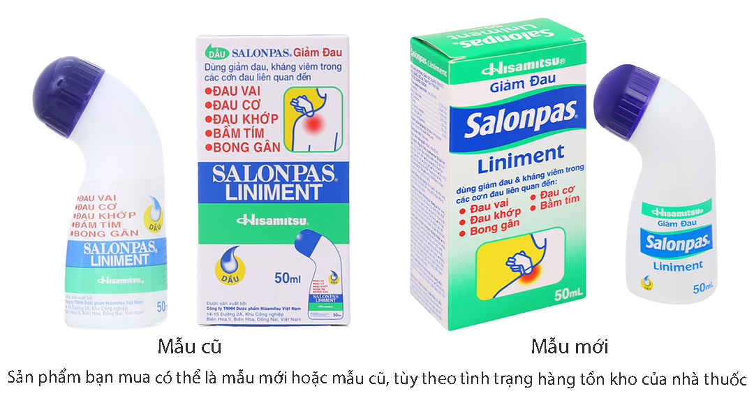 Dầu xoa Salonpas Liniment chai 50ml - 08/2024 | nhathuocankhang.com
