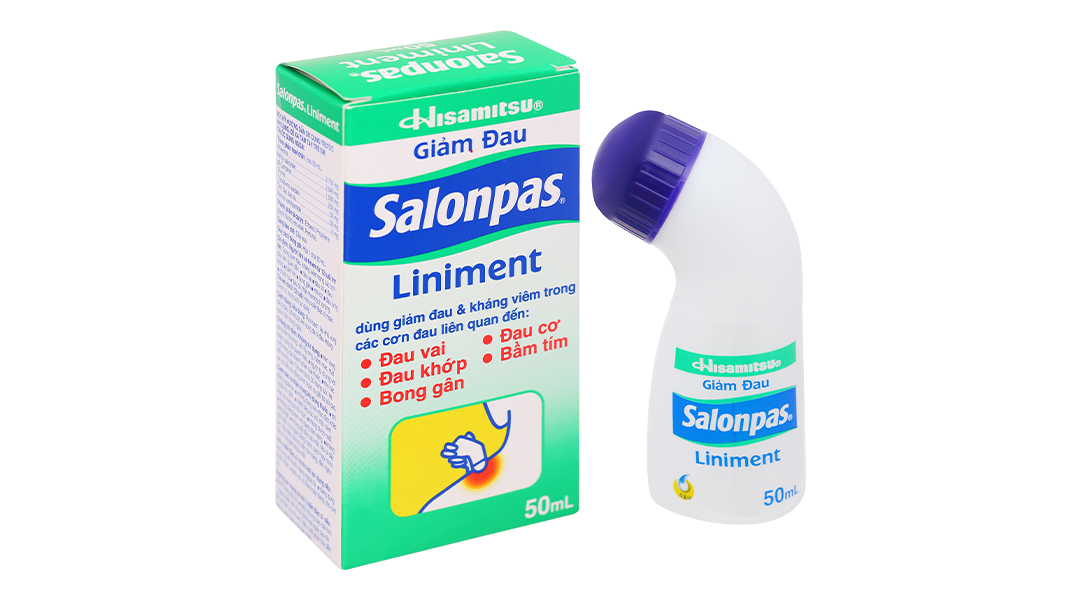 Dầu xoa Salonpas Liniment chai 50ml - 08/2024 | nhathuocankhang.com