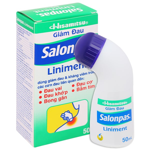 Dầu xoa Salonpas Liniment chai 50ml - 02/2025 | nhathuocankhang.com