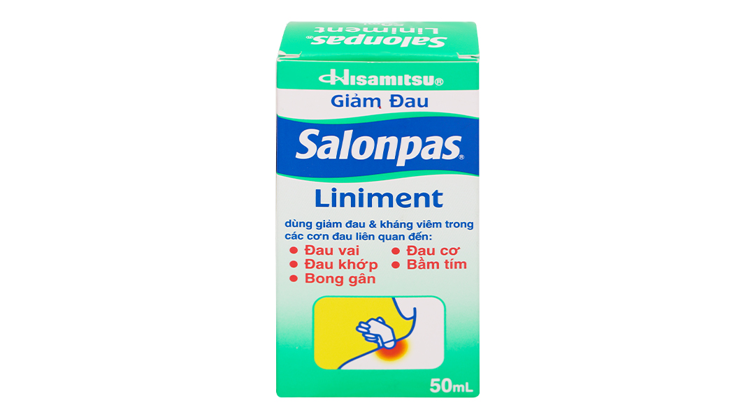 Dầu xoa Salonpas Liniment chai 50ml - 08/2024 | nhathuocankhang.com