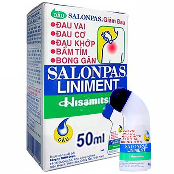 Dầu bôi Salonpas Liniment chai 50ml - 06/2024 | nhathuocankhang.com