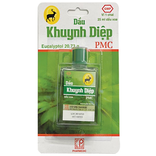 Dầu khuynh diệp PMC chai 25ml - 02/2025 | nhathuocankhang.com